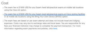 【最新】CCNA, CCNP, CCIEの受験料って高い？値上げしてる？改定された？